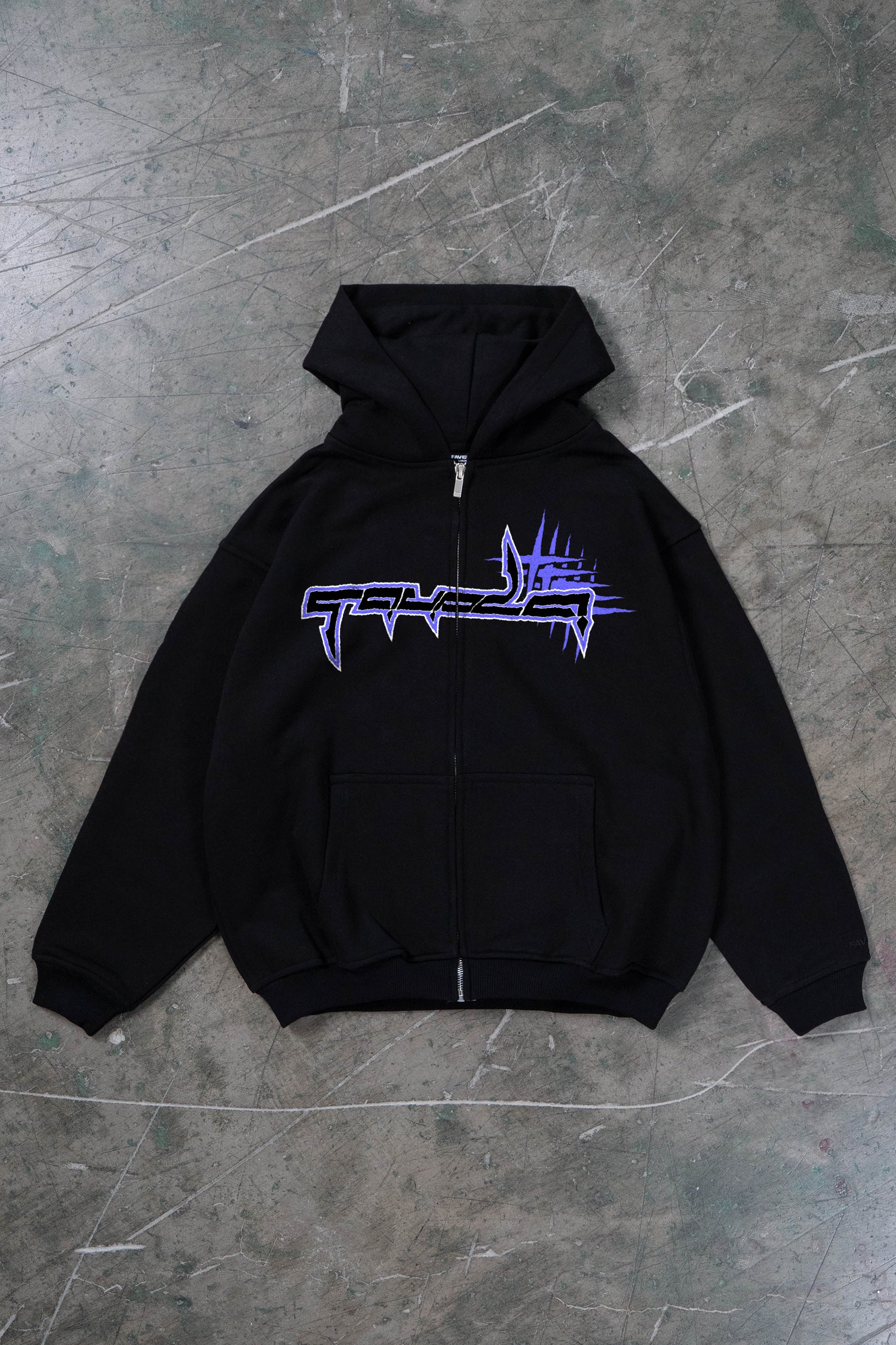 REAP BLACK FRONTZIP - FAVELA Clothing